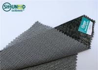 China PES Woven Fusible Interlining Weft Knit Insert 50gsm Napping Interlining Fabric for sale