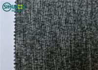 China PES Woven Fusible Interlining Weft Knit Insert 50gsm Napping Interlining Fabric for sale