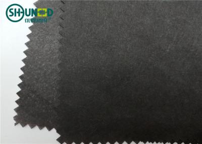 China Easy Tear Away Embroidery Backing Fabric Wet Laid Non Woven Fabric Black Color for sale