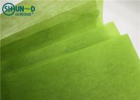 China Green Color Plain Type Punch Needle Fabric Chemical Bond Nonwoven 30gsm for sale
