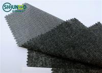 China Eco Friendly Woven Interlining Fabric PES Fusible Weft Insert Napping For Overcoat for sale