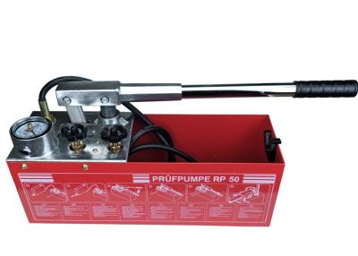 China RP-50 Manual Hydraulic Water Pressure Test Pump 50 Bar 12L Tank Capacity for Plumbing Pipeline Testing for sale