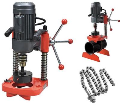 China STH114A Electric Pipe Hole Drilling Machine 114mm Capacity 700W Motor for 2-8 Inch Steel Pipes for sale