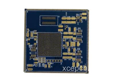 China Immersion Tin Irregular Multilayer PCB Boards 16 Layer With Blue Solder Mask for sale