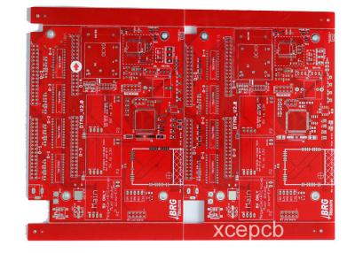 China 6 Layer Multilayer PCB Red Solder Mask White Silk Screen For Ultrasonic Wave for sale