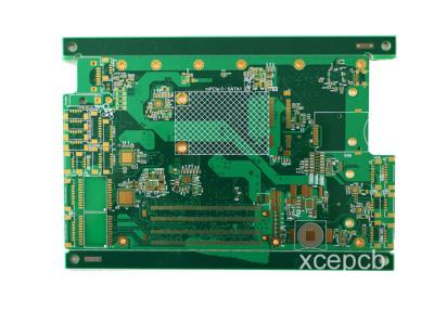 China HDI Multilayer 10 Layer PCB High Density Circuit Board With Blind / Burried Vias for sale