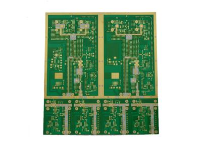 China Multilayer High Tech Rogers Pcb Board Prototype , 0.254mm 1OZ green pcb For Radar Systems for sale