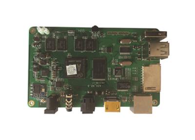 China Double Side 1.6mm DVD Control Electronic PCB Assembly In White Silkscreen for sale