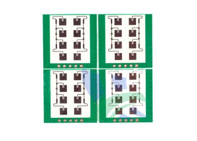 China Rogers 4350 Material custom pcb 0.254mm 0.2mm Hole Size Green Soldermask for sale