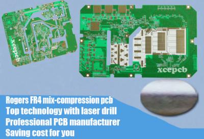 China Rogers 4350B 6 Layer Mix Stack Up Immersion Gold PCB Circuit Boards for sale