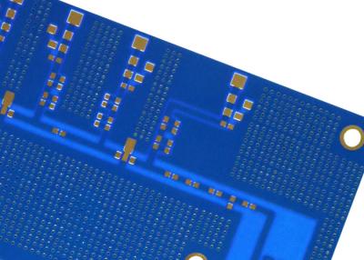 China 6 Layer 4350 B Rogers PCB Amateur Radio Antenna Pcb Blue Solder Masker for sale