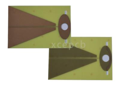China Yellow Soldermask FR4 High Frequency PCB Board 2 Layer With Quick Turn Service for sale