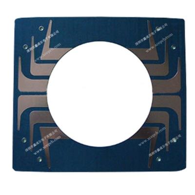 China Communications Transceiver Rogers PCB Blue Solder Mask High Frequency 100 * 100mm for sale