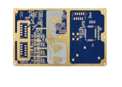 China 6 Layer Pcb Board Prototype Customized Blue Soldermask Rogers Circuit Board for sale