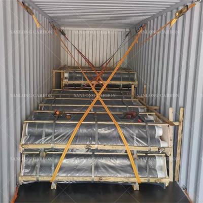 China UHP Needle Coke 200mm Graphite Electrode For EAF 200X1800 T4N Nipple for sale