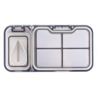 China BPA Free Travel Pill Box Silicone Seal Ring Pill Cutter With Storage for sale