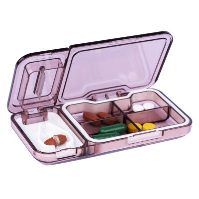 China Mini Pill Cutter And Crusher Storage Box Medical Pill Splitter Home Care for sale
