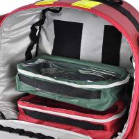 China Large Capacity First Aid Responder Bag Empty Trauma Emergency Backpack for sale