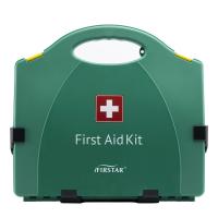 China MDSAP Workplace First Aid Kit Wall Mounted Green PP Trauma Emergency Medical Box for sale
