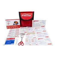 China Traveller First Aid Travel Kit In Compact PVC Coated Nylon Bag 18*16*2cm for sale