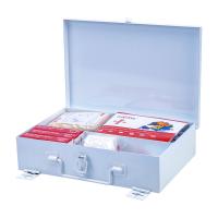 China Emergency Wall Mounted First Aid Kit Box Metal Case For 10 Person for sale