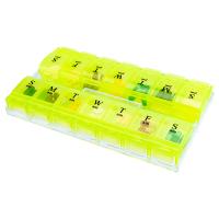 China Custom Colorful Pill Storage Cases Weekly Twice A Day 1 Pill Organizer ISO 13485 for sale