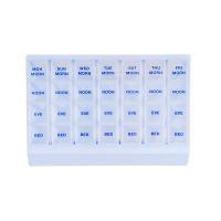 China Monthly Am Pm Pill Organizer Box For 7 Days 28 Compartments Pill Packaging Box for sale