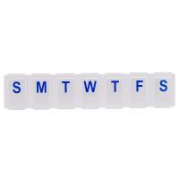 China OEM 7 Days Pill Storage Cases Easy Open Transparent Pill Box  For Travel for sale