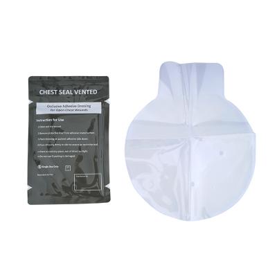 China 40g First Aid Supplies Medical Chest Seal Vented Quick Useful Wound Emergency Dressing for sale