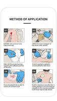 China 40g First Aid Supplies Medical Chest Seal Vented Quick Useful Wound Emergency Dressing for sale