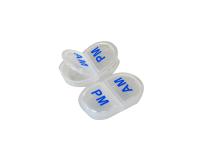 China 1 Day 4 Compartment Pocket Pill Organizer Box Container Small Holder 2 Times for sale