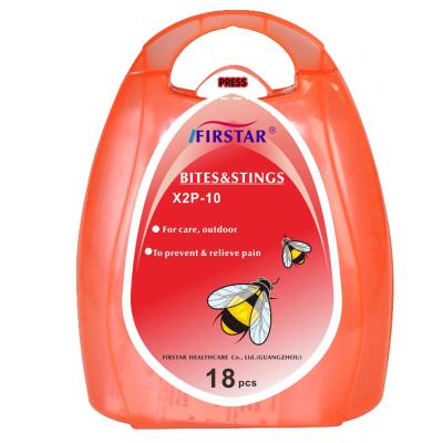 China Survival Travel First Aid Kits With Sterile Needles Rescue Box Medicine Case Pocket for sale