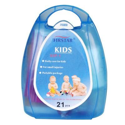 China Adventure Safe Mini Travel First Aid Kits Baby Emergency Container 22pcs for sale