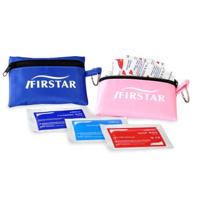 China Mini Small Trauma Kit Pouch Red Portable First Aid Bag Waterproof 10.5x8cm for sale