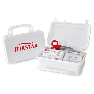 China Basic Workplace First Aid Kit Contents 60 Pieces Home Office Emergency 21x14x7cm for sale
