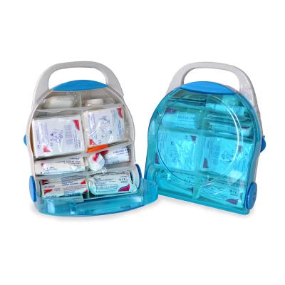 China Survival Home Workplace First Aid Kit Supply List Plastic Hanging On The Wall for sale