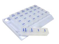 China 28 Compartment Bpa Free Pill Box Organiser Dispenser Weekly Arthritis Friendly for sale