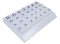 China Plastic Bpa Free Pill Organizer Container 4 Times A Day Small With Tray Portable for sale