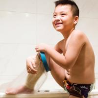 China Child Waterproof Cast Cover Leg Bandage Protector For Swimming Wound Barrier for sale
