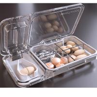 China Fish Oil Vitamin Bpa Free Pill Organizer Case With Cutter 4 Times A Day Weekly for sale