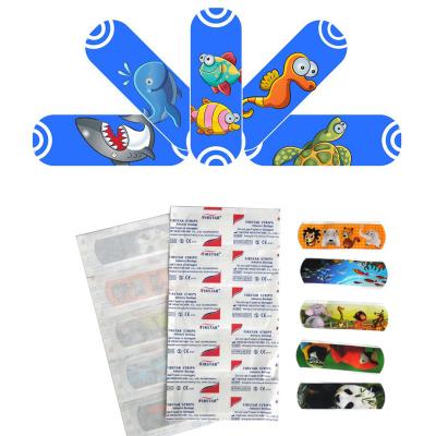 China First Aid Supplies Cartoon Plaster, Band Aid Adhesive Bandages Plasters for sale