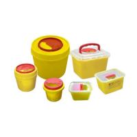 China First Aid Supplies Yellow Disposable PP Round Medical Bucket for sale