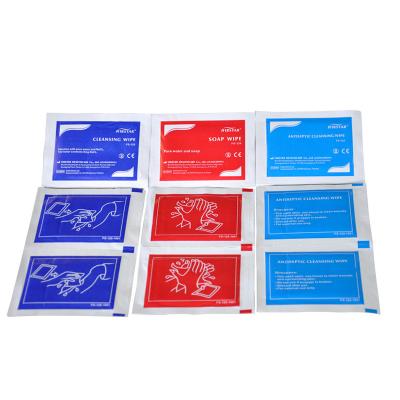 China 0.9 Sodium Chloride Wipes Eye Antiseptic Towelette Soap Cleansing Wipes for sale
