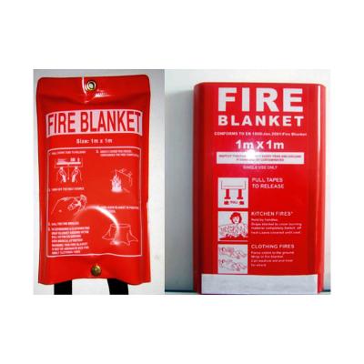 China Fire Fighting First Aid Supplies Emergency Kitchen Reusable Fire Blanket Multiple Sizes for sale