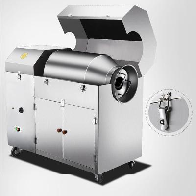 China Industrial Electric Peanut Roaster 3KW 220V/380V Stainless Steel Nut Roasting Machine for sale