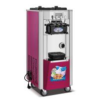 China 220V 50Hz Commercial Soft Three Flavor Ice Cream Maker Machine 20-26L/h for sale