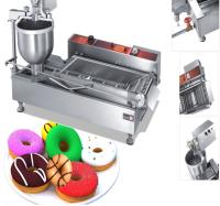 China Industrial Doughnut Making Machine 220V 450pcs/h Stainless Steel Automatic Donut Fryer for sale