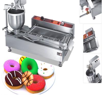 China Industrial Doughnut Making Machine 220V 450pcs/h Stainless Steel Automatic Donut Fryer for sale