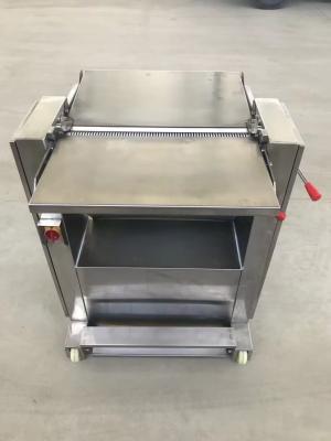 China Stainless Steel Poultry Meat Skinning Machine 110V 500mm Cutting Width Adjustable Thickness for sale
