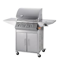China Smoke Free Portable Gas Barbecue Grill 640x440mm Stainless Steel Even Heating for sale